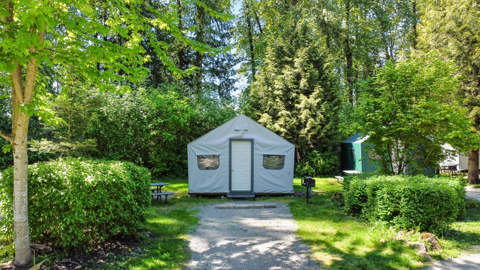 Experience Glamping at Fort Camping Tent Cabins - Pathfinder Camp Resorts